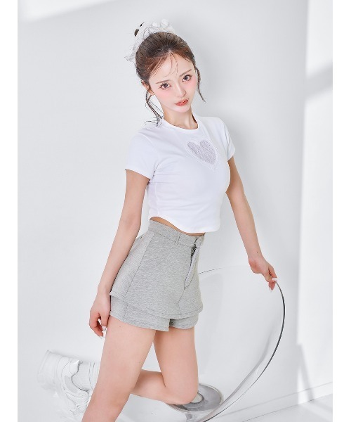 Darich tシャツ ハートレースコンパクトTシャツ レディース : ZOZOTOWN Yahoo!店 - 通販 - Yahoo!ショッピング