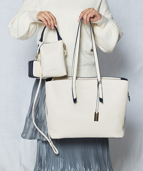 マーキュリーデュオ（MERCURYDUO ）/【MERCURYDUO】ラージトート スマートショルダー WFキーケース　三点セット MERCURYDUO（マーキュリーデュオ） トートバッグ 「MERCURYDUO