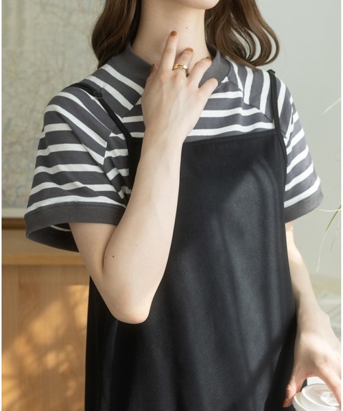 COCOMOMO tシャツ 「3サイズ×カラー展開あり」 綿100％ ラグランTシャツ モックネック 半袖/コットンTシャツ レディース : ZOZOTOWN Yahoo!店 - 通販 ...