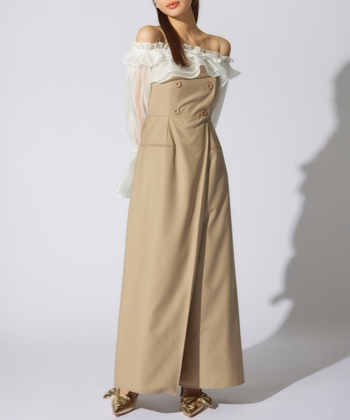 rienda 「rienda」 セットアップ SMALL ベージュ レディース : ZOZOTOWN Yahoo!店 - 通販 - Yahoo!ショッピング