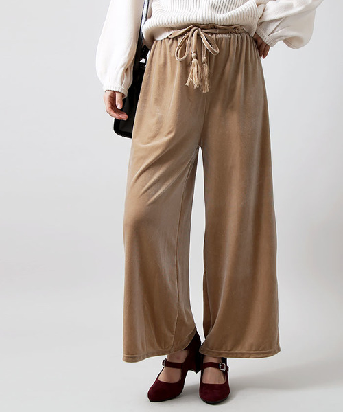 WEGO パンツ WEGO/ベロアワイドパンツ レディース : ZOZOTOWN Yahoo!店 - 通販 - Yahoo!ショッピング