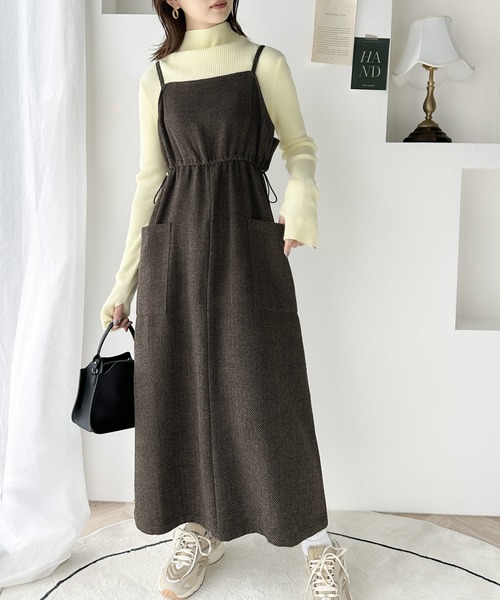 classicalelf 「classicalelf」 キャミソールワンピース X-LARGE ブラウン レディース : ZOZOTOWN Yahoo!店 - 通販 - Yahoo!ショッピング