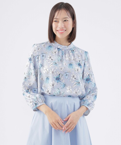 TRANS WORK シャツ ブラウス 「ウォッシャブル」ベルフィオーレプリントブラウス レディース : ZOZOTOWN Yahoo!店 - 通販 - Yahoo!ショッピング