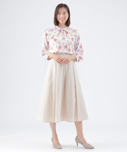 TRANS WORK シャツ ブラウス 「ウォッシャブル」ベルフィオーレプリントブラウス レディース : ZOZOTOWN Yahoo!店 - 通販 - Yahoo!ショッピング