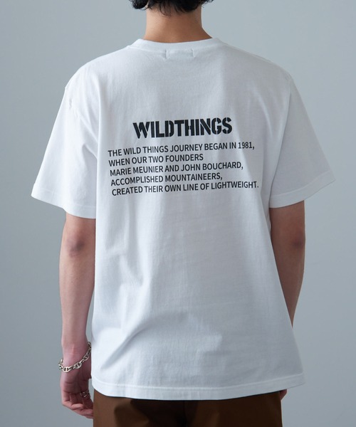 WILD THINGS tシャツ 「WILD THINGS」「別注」ステンシルバックプリントTee メンズ レディース : ZOZOTOWN Yahoo!店 - 通販 - Yahoo!ショッピング