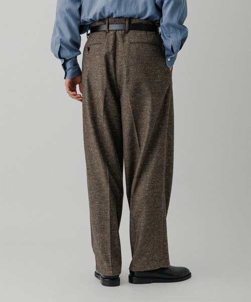 ADAM ET ROPE'（アダムエロペ） スラックス ハードクロス 2プリーツ