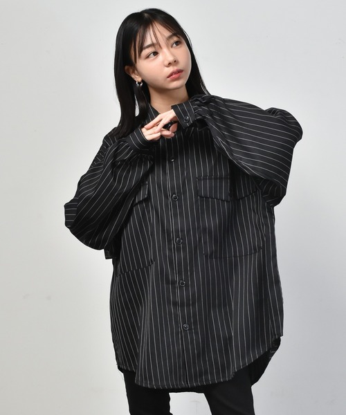 シャツ ブラウス ピンストライプバルーンスリーブシャツ :67780221:ZOZOTOWN Yahoo!店 - 通販 - Yahoo!ショッピング