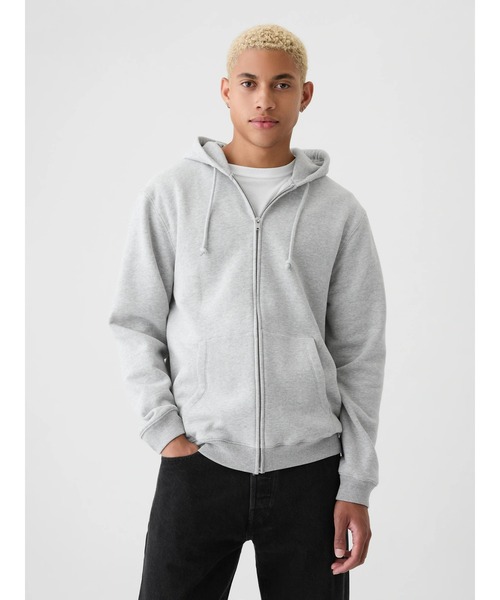 GAP 「GAP」 ジップアップパーカー X-LARGE ライトグレー メンズ : ZOZOTOWN Yahoo!店 - 通販 - Yahoo!ショッピング
