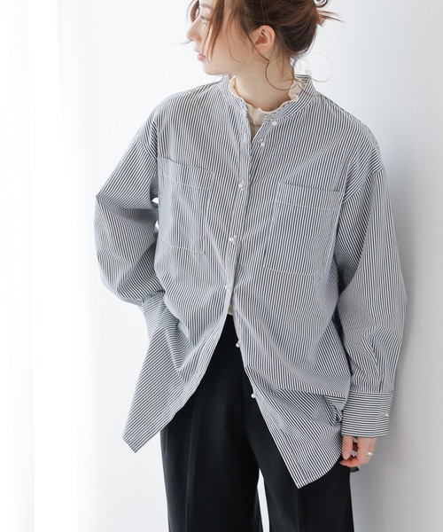 Yahoo!オークション - 「frames RAY CASSIN」 長袖ブラウス MEDIUM ネ...