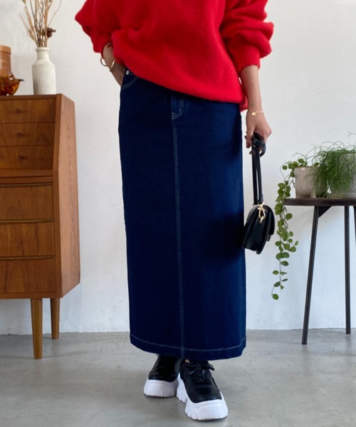 un dix cors 「un cors」 デニムスカート L ネイビー レディース : ZOZOTOWN Yahoo!店 - 通販 - Yahoo!ショッピング