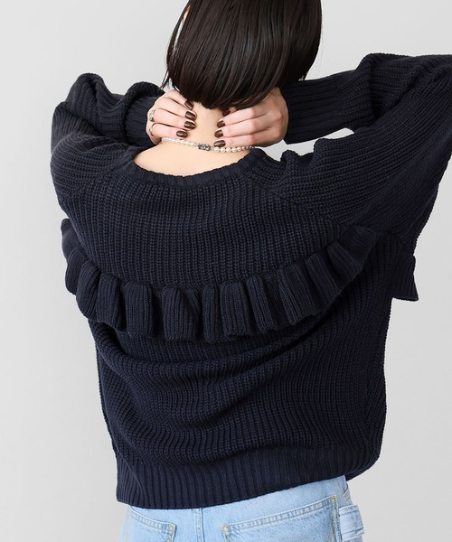 ELFRANK 「ELFRANK」 長袖ニット FREE ネイビー レディース : ZOZOTOWN Yahoo!店 - 通販 - Yahoo ...