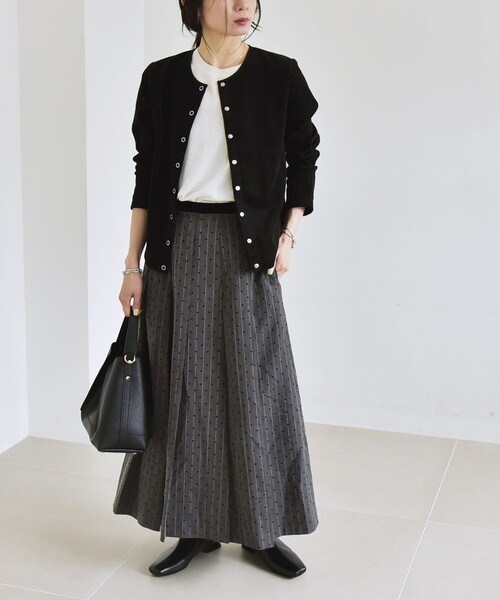 quaranciel スカート quaranciel:「洗濯機可能」フロッキー ドット