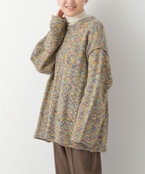 LEPSIM レディース ニット 「FOR I SERIES/WEB限定」5ゲージ透かしミックス柄プルオーバー 177950 : ZOZOTOWN Yahoo!店 - 通販 - Yahoo ...