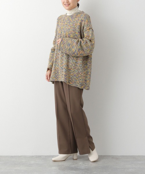 LEPSIM レディース ニット 「FOR I SERIES/WEB限定」5ゲージ透かしミックス柄プルオーバー 177950 : ZOZOTOWN Yahoo!店 - 通販 - Yahoo ...