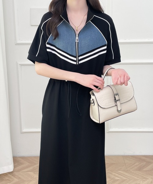 ABITOKYO ワンピース ラインドロストデニム切替ワンピース : ZOZOTOWN Yahoo!店 - 通販 - Yahoo!ショッピング