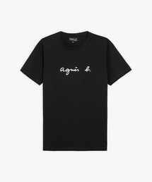 agnes b.（アニエスベー） tシャツ メンズ ロゴプリント コットン 半袖
