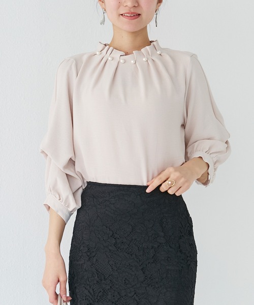 INCEDE 「INCEDE」 7分袖ブラウス M ベージュ レディース : ZOZOTOWN Yahoo!店 - 通販 - Yahoo!ショッピング