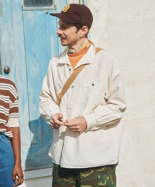 Kaptain Sunshine シャツ KAPTAIN SUNSHINE | スタンドカラースモック MEN メンズ : ZOZOTOWN Yahoo!店 - 通販 - Yahoo!ショッピング