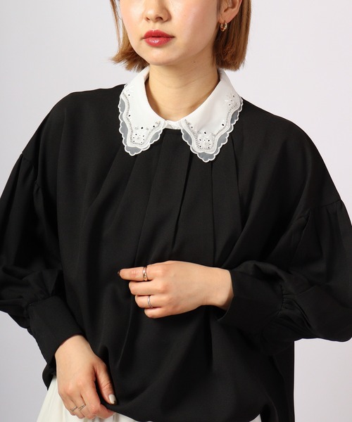 付け襟 je crois soi レース刺繍＆ビジュー 付け衿 :71851230:ZOZOTOWN Yahoo!店 - 通販 - Yahoo!ショッピング