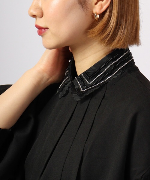 付け襟 je crois soi レース刺繍＆ビジュー 付け衿 :71851230:ZOZOTOWN Yahoo!店 - 通販 - Yahoo!ショッピング