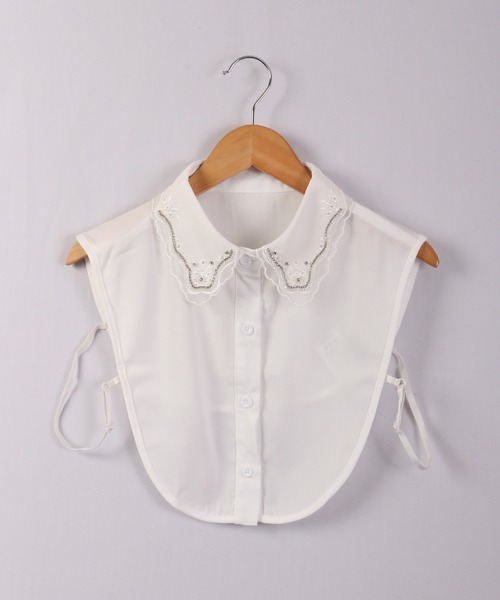 付け襟 je crois soi レース刺繍＆ビジュー 付け衿 :71851230:ZOZOTOWN Yahoo!店 - 通販 - Yahoo!ショッピング