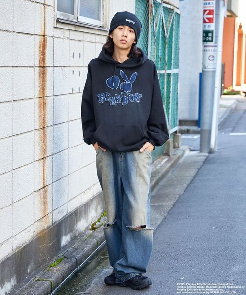 Yahoo!オークション - 「PLAYBOY」 プルオーバーパーカー「SEQUENZコラ...