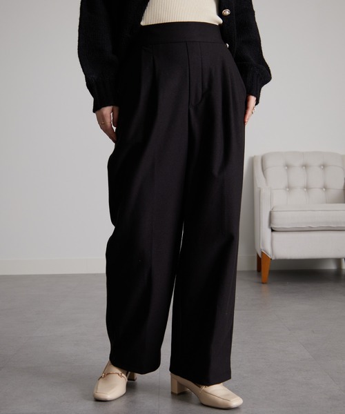 RANAN（ラナン） スラックス L ブラック レディース : ZOZOTOWN Yahoo!店 - 通販 - Yahoo!ショッピング