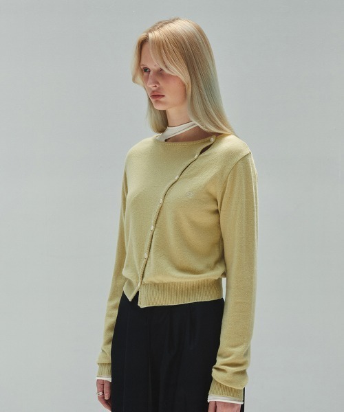 DIAGONAL ニット BUTTON CASHMERE KNIT レディース : ZOZOTOWN Yahoo!店 - 通販 - Yahoo ...