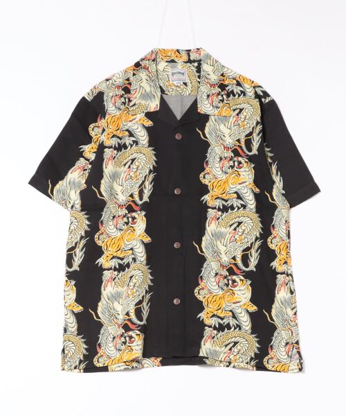 HOUSTON（ヒューストン） ブラウス シャツ 41107 ALOHA SHIRT (龍虎