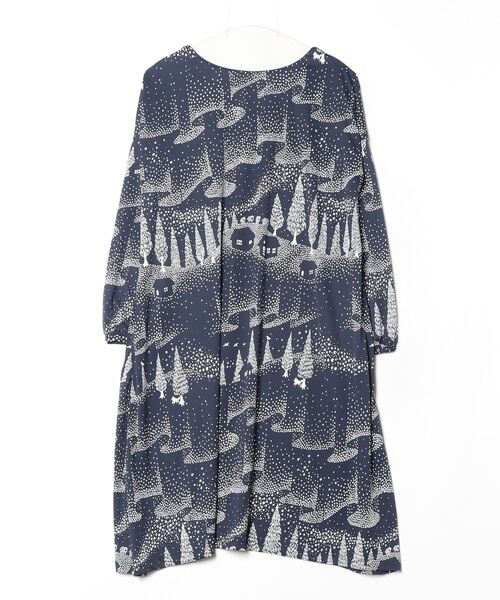 Yahoo!オークション - 「marble sud」 長袖ワンピース - ネイビー レデ...