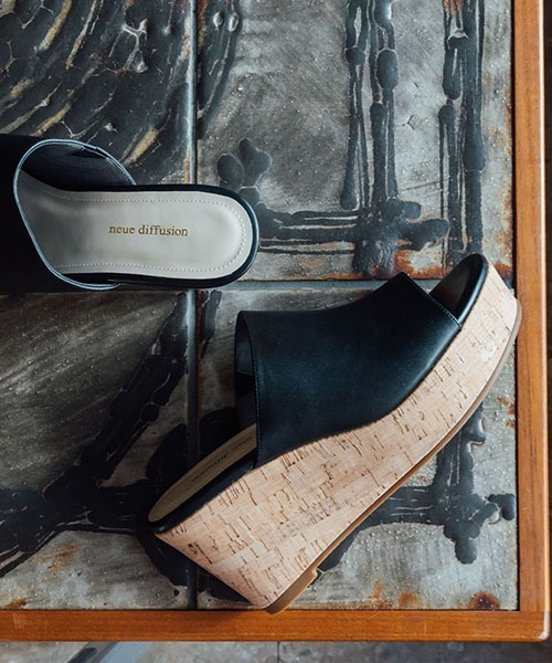 neue diffusion サンダル 厚底コルクウエッジヒールサボ レディース : ZOZOTOWN Yahoo!店 - 通販 - Yahoo!ショッピング