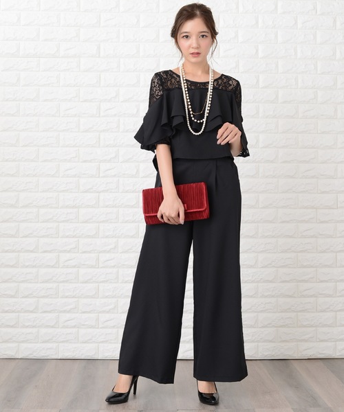 Lace Ladies（レースレディース） パンツドレス 2WAYオフショルor