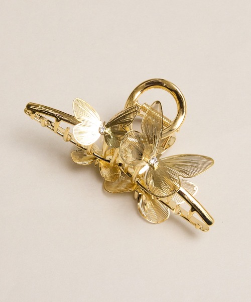 Zoule ヘアクリップ ゾーラ：metal papillon clip 蝶 チョウ バンス : ZOZOTOWN Yahoo!店 - 通販 - Yahoo!ショッピング