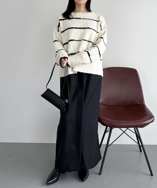 ドゥ アルシーヴ（Doux archives）/ダブルクロスフロントデザインタイトＳＫ DOUX ARCHIVES（ドゥアルシーヴ） スカート ダブルクロスフロント