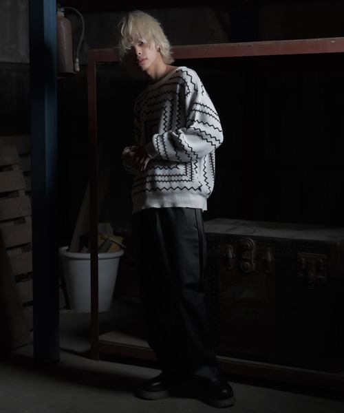 Yahoo!オークション - 「G.O.C」 長袖ニット LARGE ホワイト系その他 ...