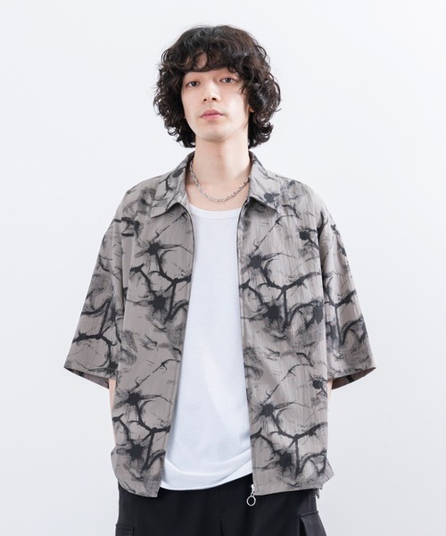 JUNRED 「JUNRED」 半袖シャツ S グレー メンズ : ZOZOTOWN Yahoo!店 - 通販 - Yahoo!ショッピング