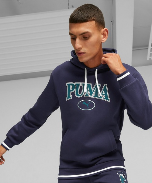 PUMA 「PUMA」 プルオーバーパーカー - ネイビー メンズ : ZOZOTOWN Yahoo!店 - 通販 - Yahoo!ショッピング