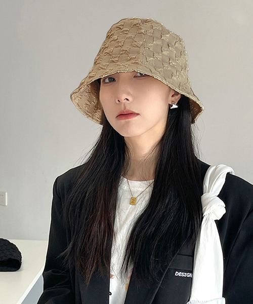 Dewlily 帽子 ハット ブロックチェック風バケットハット レディース : ZOZOTOWN Yahoo!店 - 通販 - Yahoo!ショッピング