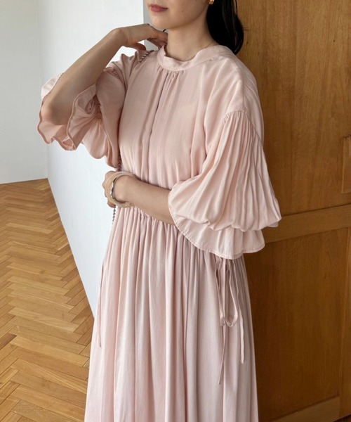 「one after another NICE CLAUP」 半袖ワンピース MEDIUM ピンクベージュ レディース :84569245 ...