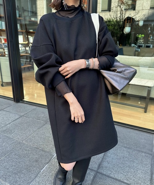 DouDou 「DouDou」 長袖ワンピース FREE ブラック レディース : ZOZOTOWN Yahoo!店 - 通販 - Yahoo!ショッピング