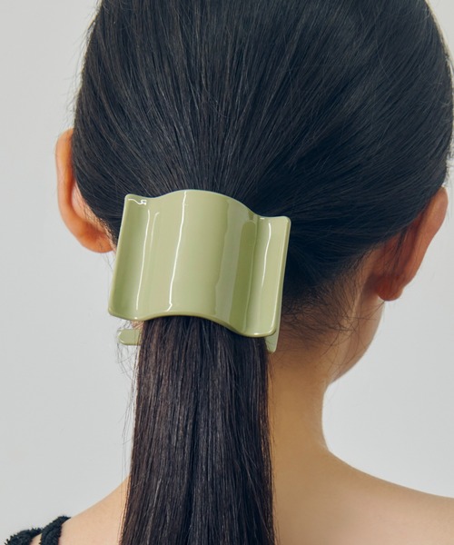 GOLDY ヘアクリップ ワイド ウェーブ アセチ ヘアー クリップ : ZOZOTOWN Yahoo!店 - 通販 - Yahoo!ショッピング