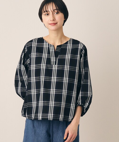 Dessin 「Dessin」 7分袖ブラウス 00 ブルー系その他3 レディース : ZOZOTOWN Yahoo!店 - 通販 - Yahoo!ショッピング