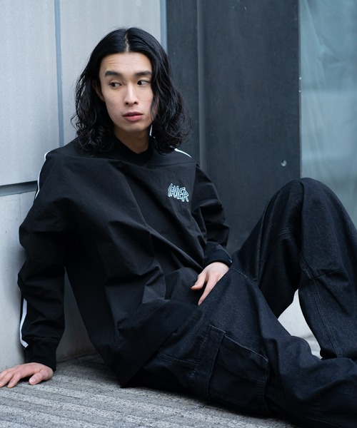 savier ナイロンジャケット 「SAVIER/サビアー」 オーバーサイズナイロンゲームシャツ メンズ レディース : ZOZOTOWN ...