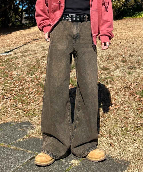 ADAMASTE 「ADAMASTE」 加工ブーツカットデニムパンツ SMALL ブラウン メンズ : ZOZOTOWN Yahoo!店 - 通販 - Yahoo!ショッピング