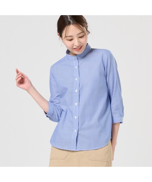 BRICK HOUSE by TOKYO SHIRT ブラウス シャツ 「Pitta Re:)」 レディースカジュアルシャツ Wガーゼ 七分袖 綿100% レディース : ZOZOTOWN ...