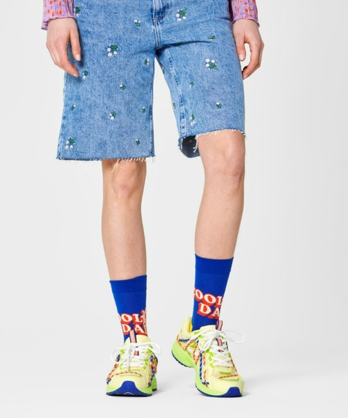 Happy Socks 靴下 Number One Dad クルーソックス 10231061 メンズ レディース : ZOZOTOWN ...