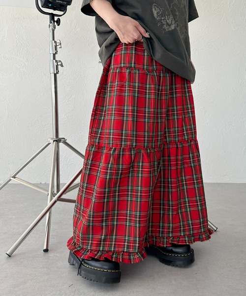 apres jour mignon 「apres mignon」 フレアスカート X-LARGE レッド レディース : ZOZOTOWN Yahoo!店 - 通販 - Yahoo!ショッピング