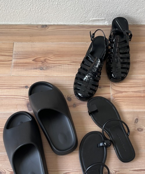 wee9s スリッパ airy flat sandals / エアリーフラットサンダル，ルームシューズ レディース メンズ : ZOZOTOWN Yahoo!店 - 通販 - Yahoo!ショッピング