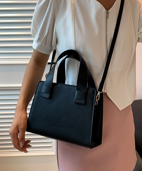 ハンドバッグ フェイクレザー 太めハンドル スクエア 2way ショルダーバッグ : ZOZOTOWN Yahoo!店 - 通販 ...