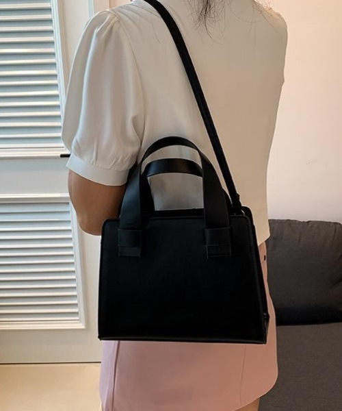 ハンドバッグ フェイクレザー 太めハンドル スクエア 2way ショルダーバッグ : ZOZOTOWN Yahoo!店 - 通販 ...